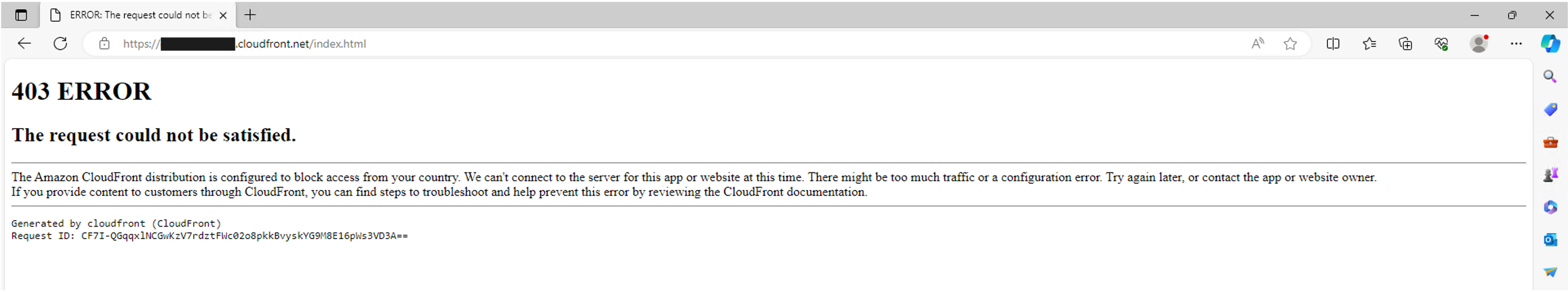 [AWS]Amazon CloudFront による特定の国からのアクセス制御を検証してみた | cloud.config Tech Blog